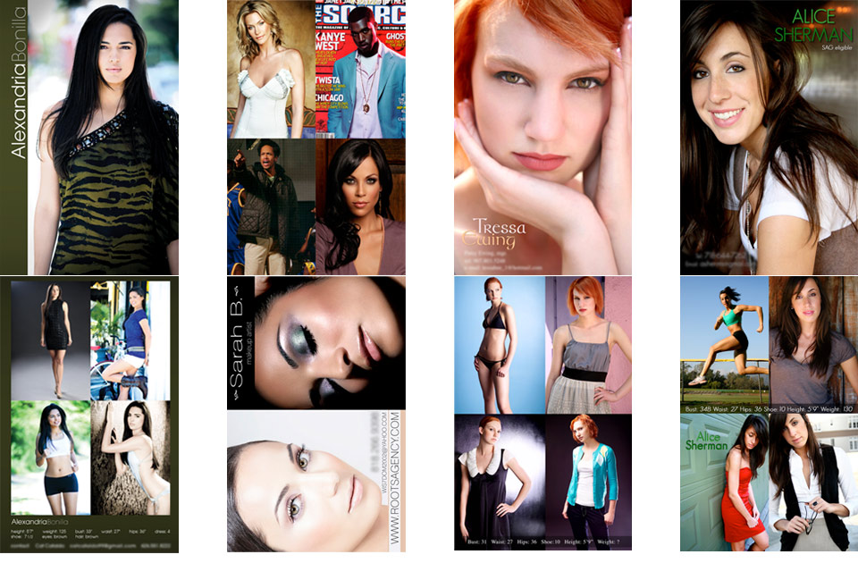 Acting Dancing Modeling Post Card Zed Card Business Card Layout Setup 